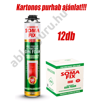 12db SomaFix S911 pisztolyos Purhab ablak beépítéshez - ár, rendelés | AblakGuru